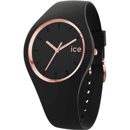 Ice Watch Quarzuhr ICE-WATCH "ICE glam - S37 - 3H", schwarz, Armbanduhren, Damen, Quarzuhr, Armbanduhr, Damenuhr, Silikonarmband, analog