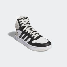 Sneaker adidas Sportswear "HOOPS 3.0 MID", Herren, Gr. 43, wei&szlig; (cloud wei&szlig;, core schwarz, orbit grau), Synthetik, Textil, Schuhe Sneaker
