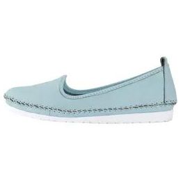 Slipper Andrea Conti, Damen, Gr. 41, blau (hellblau), Glattleder, Leder, Schuhe Slipper