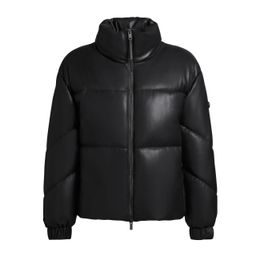 Steppjacke Khujo "Outdoorjacke Khalia", Damen, Gr. M, schwarz, Obermaterial: 100% Polyurethan PU. Obermaterial: Futter: 100% Polyester PES. 100% Polyester PES., Jacken Steppjacke