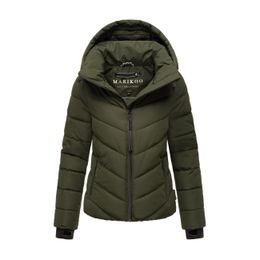 Winterjacke Marikoo "Marikoo Samuiaa Damen Steppjacke B986", Damen, Gr. XL, gr&uuml;n (schwarz olive), Obermaterial: 100% Polyester PES., Jacken Winterjacke