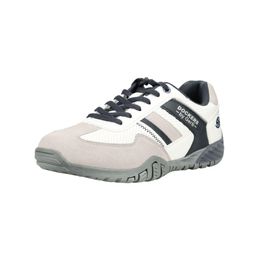Sneaker Dockers by Gerli "Dockers by Gerli Sneaker Lederimitat", Herren, Gr. 41, wei&szlig;, grau, Lederimitat, Schuhe Sneaker