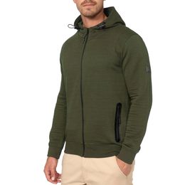 Kapuzensweatshirt INDICODE "Dominon", Herren, Gr. M, gr&uuml;n (army), Sweatware, Obermaterial: 60% Baumwolle, 40% Polyester, unifarben, Rundhals, Sweatshirts Kapuzensweatshirt