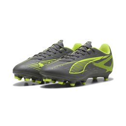 Fu&szlig;ballschuh Puma "ULTRA 5 PLAY FG/AG", Gr. 44, gelb (matte aged silber, gelb alert, Puma aged silber), Synthetik, Schuhe Fu&szlig;ballschuh, f&uuml;r Rasenpl&auml;tze