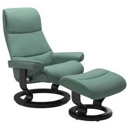 Relaxsessel stressless "View", gr&uuml;n (aqua gr&uuml;n paloma), B:91cm H:109cm T:83cm, Leder BATICK: BATICK ist ein leicht korrigiertes, durchgef&auml;rbtes und genarbtes M&ouml;belleder, bei dem die meisten Unebenheiten und Spuren in der Regel entfernt wurden.;Leder PALOMA: PALOMA ist ein durchgef&auml;rbtes Semianilin-M&ouml;belleder mit nat&uuml;rlicher Narbung.;ROHLEDER Stoff Q2 FARON: Ein fester zuverl&auml;ssiger Boucl&eacute; mit eine