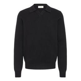 Longsleeve Casual Friday "Strickpullover CFDAHL", Herren, Gr. S, schwarz (schwarz beauty), Obermaterial: 39% Baumwolle CO. 34% Polyester PES. 27% Viskose CV., Shirts Longsleeve