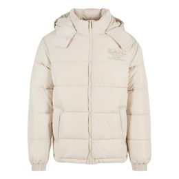 Winterjacke Karl Kani "Karl Kani Herren KM233-058-3 KK Retro Hooded Puffer Jacket", Herren, Gr. XL, sanftes wei&szlig;, 100% Polyamid, mehrfarbig, normal, hoch geschlossener Ausschnitt, Jacken Winterjacke