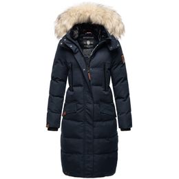 Winterjacke Marikoo "Marikoo Schneesternchen Damen Winter Steppjacke B890", Damen, Gr. XS, blau (navy), Obermaterial: 100% Polyester PES., Jacken Winterjacke