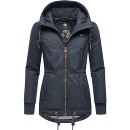 Winterjacke Ragwear "Winterjacke YM-Danka", Damen, Gr. M, blau (navy22), Obermaterial: 100% Polyester PES. Obermaterial: Futter: 100% Polyester PES. 100% Polyester PES., Jacken Winterjacke
