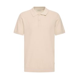 Poloshirt Blend "Poloshirt BHGarry Knit", Herren, Gr. M, beige (oyster gray), Obermaterial: 100% Baumwolle CO., Shirts Poloshirt
