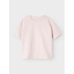 T-Shirt name it "NKFGREGA SS NREG TOP NOOS", M&auml;dchen, Gr. 116, ballerina (blank), Jersey, Obermaterial: 100% Baumwolle, unifarben, normal h&uuml;ftlang, Rundhals, abgesteppte Kante, Shirts T-Shirt, in Basic-Form