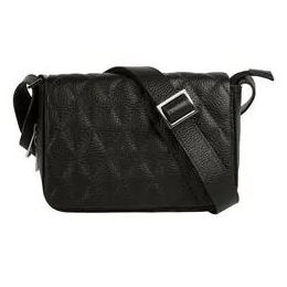 Henkeltasche CLUTY, Damen, Gr. B/H/T: 20cm x 13cm x 5cm onesize, schwarz, Leder, Taschen, echt Leder, Made in Italy