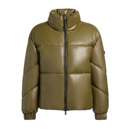 Steppjacke Khujo "Outdoorjacke Khalia", Damen, Gr. S, gr&uuml;n (olive), Obermaterial: 100% Polyurethan PU. Obermaterial: Futter: 100% Polyester PES. 100% Polyester PES., Jacken Steppjacke