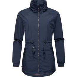Outdoorjacke Ragwear "&Uuml;bergangsjacke Tacy", Damen, Gr. L, blau (navy), Obermaterial: 100% Polyester PES. Obermaterial: Futter: 100% Polyester PES., Jacken Outdoorjacke
