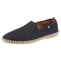 Espadrille VERBENAS "Tom Pacific", Damen, Gr. 43, blau (marine), Textil, unifarben, Schuhe Espadrille, Slipper, Sommerschuh, Strandschuh mit luftdurchl&auml;ssiger Perforation