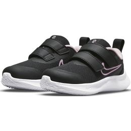 Laufschuh Nike "STAR RUNNER 3 (TD)", Jungen, Gr. 19,5, schwarz (schwarz, rosa), Synthetik, Textil, Schuhe Laufschuh, mit Klettverschluss, f&uuml;r Kinder