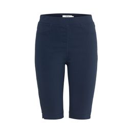 Bermudas oxmo "Bermudas OXDitrine", Damen, Gr. M, N-Gr, blau (copenhagen night), Obermaterial: 75% Viskose CV. 21% Nylon NY. 4% Elasthan EL., Hosen Bermudas