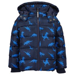 Winterjacke Blue Seven "Blue Seven Winterjacke", Jungen, Gr. 92, blau (5900, nachtblau), 100% Polyester, Basic normal, hoch geschlossener Ausschnitt, gerader Abschluss, Jacken Winterjacke