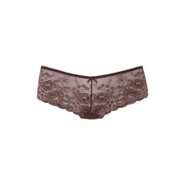 Hipster Lascana, Damen, Gr. 32/34, braun, Spitze, Obermaterial: 90% Polyamid, 10% Elasthan, unifarben, k&ouml;rpernah, Unterhosen, aus zarter Spitze