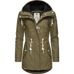 Regenjacke Ragwear "Regenmantel Monadis Rainy Intl.", Damen, Gr. XXL, gr&uuml;n (olive), Obermaterial: 100% Polyester PES. Obermaterial: Futter: 100% Polyester PES. 100% Polyester PES., Jacken Regenjacke