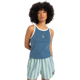 Tanktop Quiksilver "Penida", Damen, Gr. S, blau (real teal), Obermaterial: 100% Walkfrottier;, Tops Tanktop