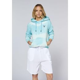 Kapuzensweatshirt Chiemsee, Damen, Gr. L (40), tropical breeze, 80% Baumwolle, 20% Polyester, Sweatshirts Kapuzensweatshirt