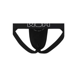 String WOH "Jockstrap Sexy Fun Jockstrap 1er Pack", Herren, Gr. M, schwarz, Obermaterial: 95% Baumwolle CO. 5% Elasthan EL., Unterhosen String