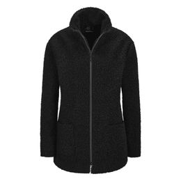Blouson GOLDNER "Kurzgr&ouml;&szlig;e Stilvolle Kurzjacke mit Stehkragen", Damen, Gr. 22, schwarz, Obermaterial: 100% Polyester PES., normales B&uuml;ndchen, Jacken Blouson, mit 2 aufgesetzten Taschen