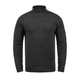 Rollkragenpullover Blend "Rollkragenpullover BHLatif", Herren, Gr. M, grau (charcoal), Obermaterial: 50% Baumwolle CO. 50% Polyacryl PAN., Pullover Rollkragenpullover