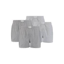 Levi's Webboxer LEVI'S "Web-Boxershorts 4er Pack", Herren, Gr. L, grau, Obermaterial: 100% Baumwolle CO., Unterhosen Webboxer