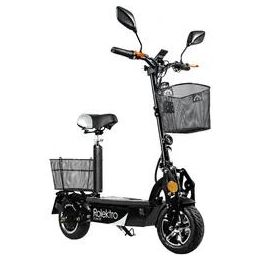 E-Mofaroller Rolektro "E-Joy 20, Schwarz, 36V-12AH Blei-Gel Akku, 500 Watt", schwarz, Elektromotorroller, 20 km/h, bis zu 30 km Reichweite, B:65cm L:120cm
