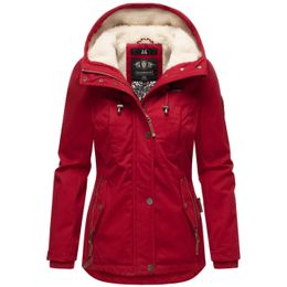 Winterjacke Marikoo "Winterjacke Bikoo", Damen, Gr. S, rot (dunkelrot), Obermaterial: 100% Baumwolle CO. Obermaterial: Futter: 100% Polyester PES. 100% Polyester PES., Jacken Winterjacke