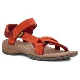 Sandale Teva "Terra Fi Lite Suede Womens", Damen, Gr. 37, orange, Leder, Schuhe Sandale