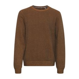 Strickfleece-Pullover Blend "Strickpullover BHSweatshirt", Herren, Gr. L, braun (caramel caf&eacute;), Obermaterial: 100% Baumwolle CO., Pullover Strickfleece-Pullover