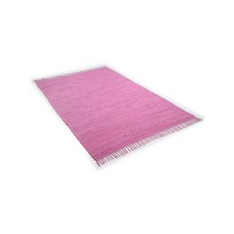 Teppich Gr. 2, pink, B:60cm H:5mm L:120cm, Baumwolle, Teppiche, Teppich