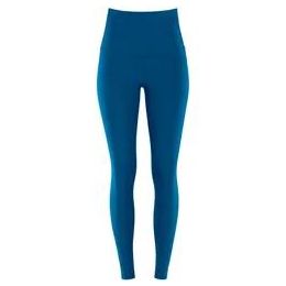 Leggings WINSHAPE "Functional Comfort HWL117C", Damen, Gr. M, Normalgr&ouml;&szlig;en, gr&uuml;n (teal gr&uuml;n), 85% Polyester, 15% Elasthan, Hosen Leggings, mit V-Shape Applikation und Core-Bund