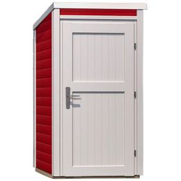 Garten-Ger&auml;teschrank Weka, beige (natur), Massivholz, Ger&auml;teh&auml;user, Garten-Ger&auml;teschrank, BxTxH: 97x100x200,5 cm, rot-naturfarben