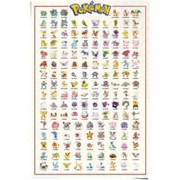 Poster Reinders "Pokemon", bunt (farbe bild(er): mehrfarbig), B:61cm H:91,5cm, Papier, Bilder, Poster