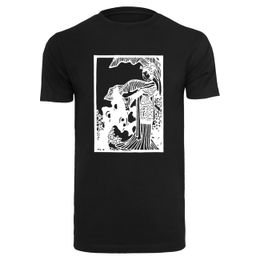 Kurzarmshirt MisterTee "MisterTee Damen Ladies Chinese Beauty X Tee", Damen, Gr. M, schwarz, 100% Baumwolle, unifarben, normal, Rundhals, Shirts