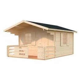 Gartenhaus Palmako "Emma", transparent, Fu&szlig;boden im Gartenhaus, ohne Dacheindeckung, Massivholz, Gartenh&auml;user, Gartenhaus, 10,4+4,2 qm