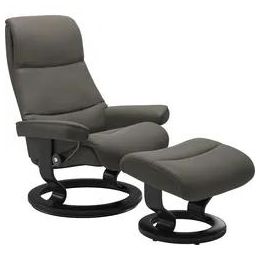 Relaxsessel stressless "View", grau (metal grau paloma), B:91cm H:109cm T:83cm, Leder BATICK: BATICK ist ein leicht korrigiertes, durchgef&auml;rbtes und genarbtes M&ouml;belleder, bei dem die meisten Unebenheiten und Spuren in der Regel entfernt wurden.;Leder PALOMA: PALOMA ist ein durchgef&auml;rbtes Semianilin-M&ouml;belleder mit nat&uuml;rlicher Narbung.;ROHLEDER Stoff Q2 FARON: Ein fester zuverl&auml;ssiger Boucl&eacute; mit ein