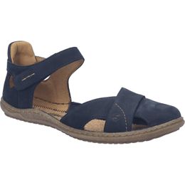 Sandale Josef Seibel "Caitlyn 05, ocean", Damen, Gr. 37, blau (ocean), Obermaterial: 100% Rindsleder Leather cow., Schuhe Sandale