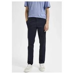 Chinos Selected "SLH175-SLIM NEW MILES FLEX PANT NOOS", Damen, Gr. 31, L&auml;nge 32, blau (schwarz sapphire), Web, Obermaterial: 91% Baumwolle, 6% Polyester, 3% Elasthan, unifarben, slim fit lang, Hosen, Baumwollmischung, slim fit