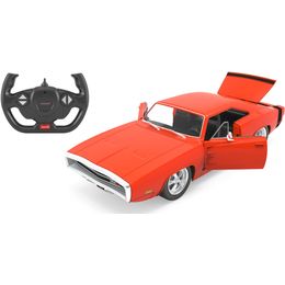 RC-Auto Jamara "Dodge Charger R/T 1970, 1:16, rot, 2,4GHz", rot, Fernlenkfahrzeuge, KinderB:13cm H:9cm, RC-Auto, mit Licht und Sound, B:13cm H:9cm