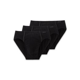 Slip Schiesser "Slip 3er Pack", Herren, Gr. XXL, schwarz, Obermaterial: 95% Baumwolle CO. 5% Elasthan EL., Unterhosen Slip