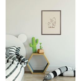 Wandbild Komar "Disney Winnie the Pooh Little Bear", beige (farbe bild(er): beige,gelb), Disney, 1 Stk., Vlies, Bilder, Wandbild, 30 x 40 cm (Breite x H&ouml;he) - Kinderzimmer, Dekoration
