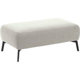 Polsterhocker Home Affaire "Bellini", wei&szlig;, B:111cm H:47cm T:65cm, Luxus-Microfaser weich (98% Polyester, 2% Nylon);Easy Care (100% Polyester), Hocker, Polsterhocker, passend zur Serie "Bellini", Easy Care-Bezug mit Wasser reinigbar