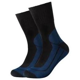 Skisocken Camano "function", Damen, Gr. 43-46, blau (navy), Materialmix, mehrfarbig, meliert, normal, Socken, mit Komfortbund
