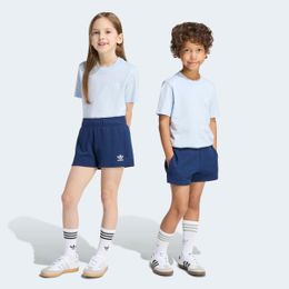 T-Shirt & Shorts adidas originals "KIDS UND SET", Damen, Gr. 128, crystal sky, Obermaterial: 100% Baumwolle, KOB Set-Artikel T-Shirt & Shorts