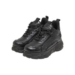 Trainingsschuh Buffalo "Buffalo CLD CHAI - VEGAN NAPPA", Damen, Gr. 36, schwarz (schwarz croco), unifarben, Schuhe